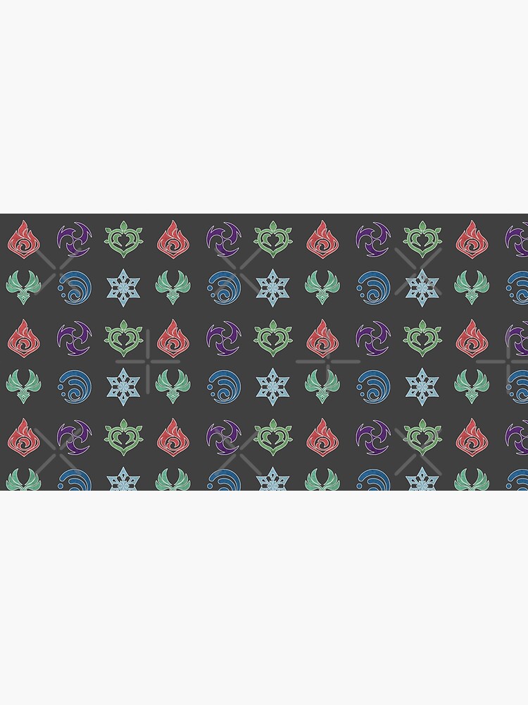 "Genshin Elements FanArt For Gaming Genshin Impact fans Pyro Electro ...