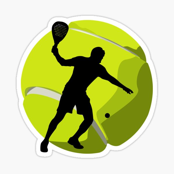 "Padel player sport" Sticker by Blondiabshop | Redbubble