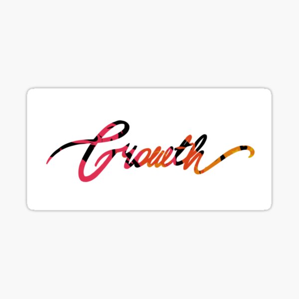 "Growth Inspiration" Sticker by CubeRepublicArt | Redbubble
