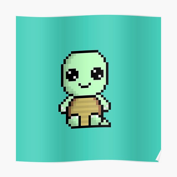 "Cute Turtle (Chibi Pixel Animal Character)" Poster by Pixe11y | Redbubble