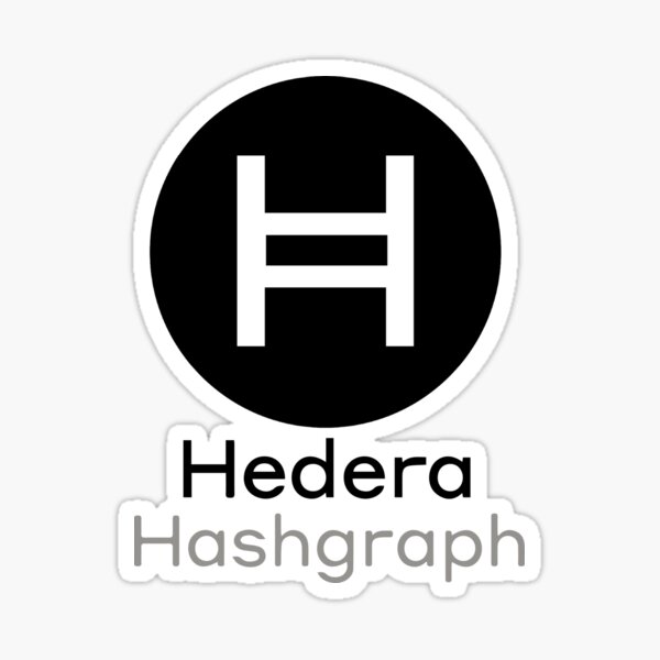 "Hedera cryptocurrency - Hedera Hashgraph HBAR" Sticker by DesignSOL ...