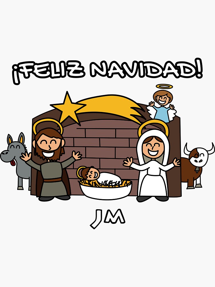 "Portal de Belén - Merry Christmas" Sticker by jesumedina | Redbubble