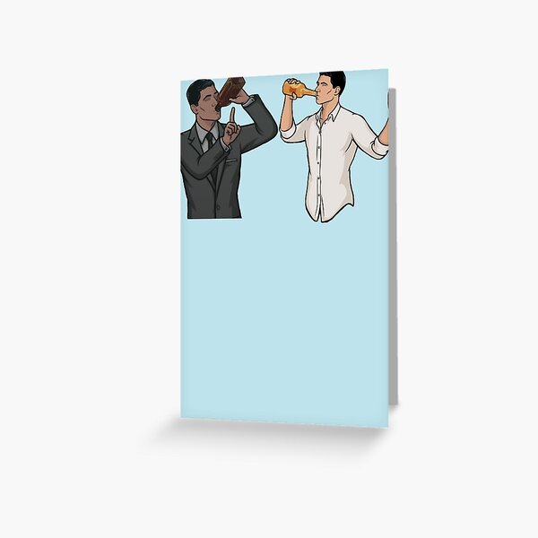 "Archer Drinking Finger Up Making Other Archer Wait Funny Sticker ...
