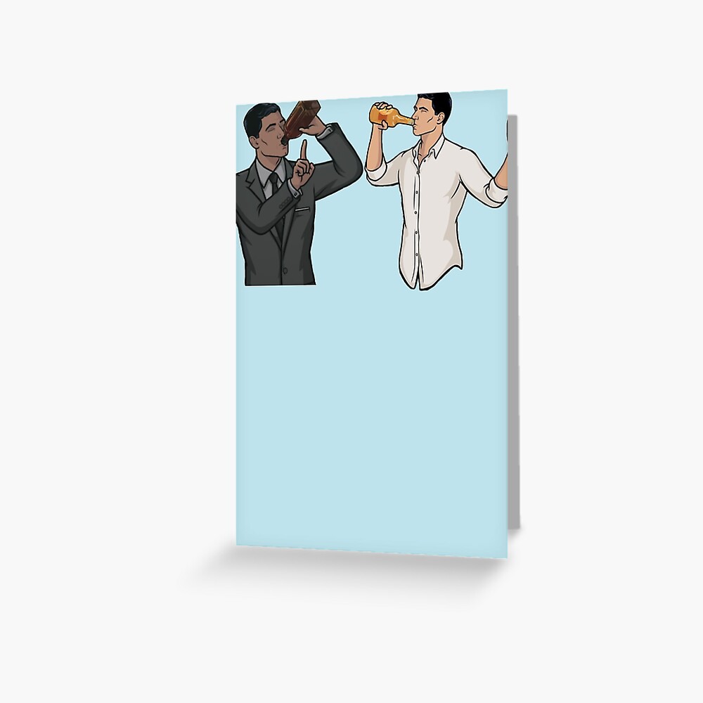 "Archer Drinking Finger Up Making Other Archer Wait Funny Sticker ...