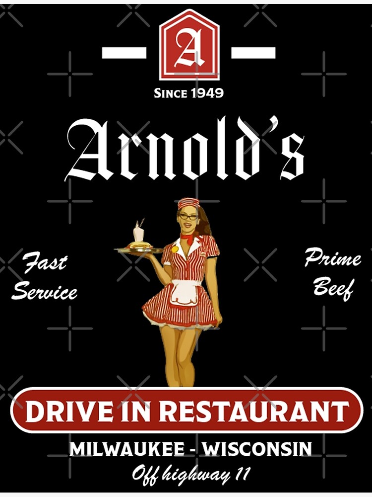 Poster « Vintage Arnold's Drive In Restaurant - Restaurants américains ...