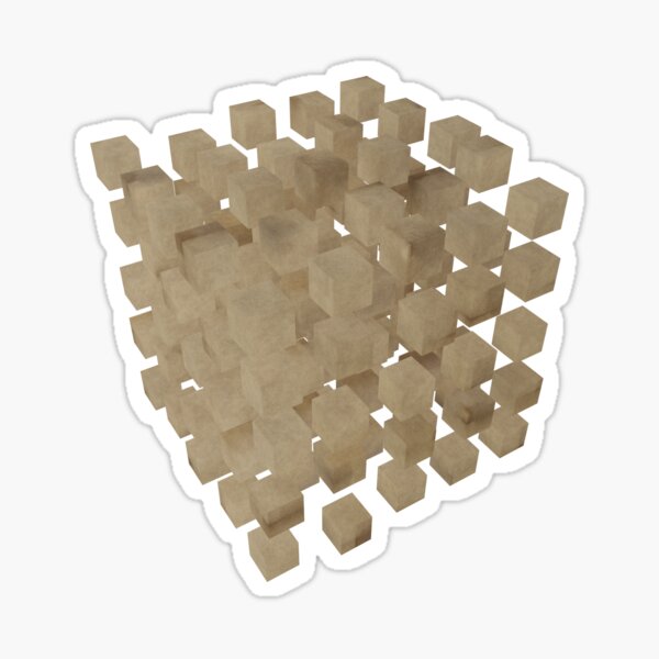 "Cube Cubic Cubes Stone Design" Sticker for Sale by IlkerD | Redbubble