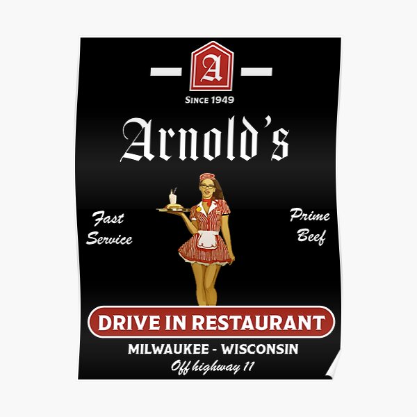 "Classic Vintage Arnold's Drive In Burger Restaurant - American 1950s ...