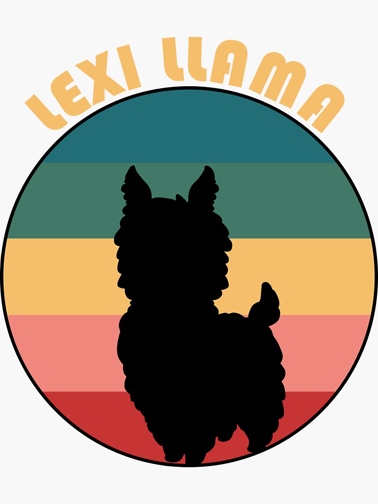"Lexi Llama" Sticker by ElipseArt | Redbubble