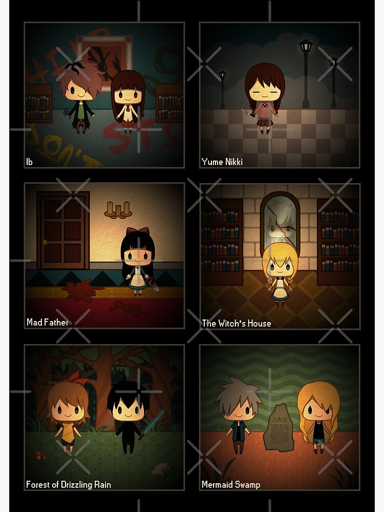 Horror RPG Chibis w/ Background Premium Matte Vertical Poster sold by ...
