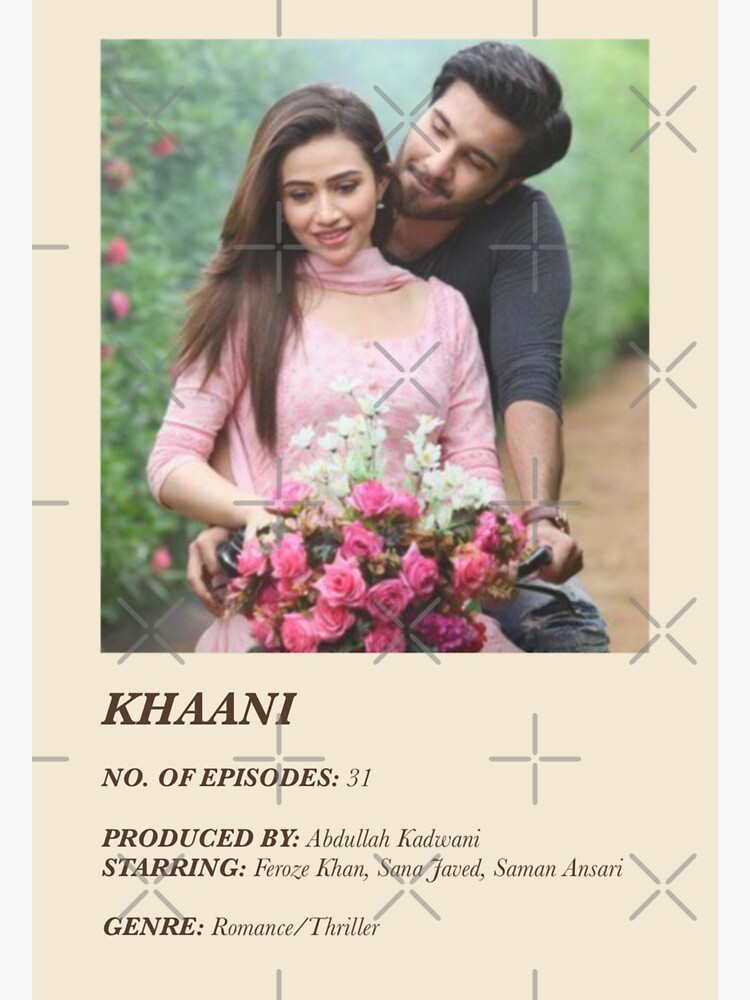 "Khaani minimalist serial poster " Sticker for Sale by BollywoodAI ...