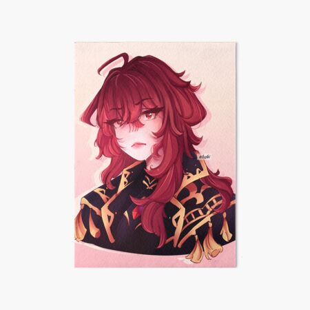 "(Fem) Diluc" Art Board Print by lxshi | Redbubble