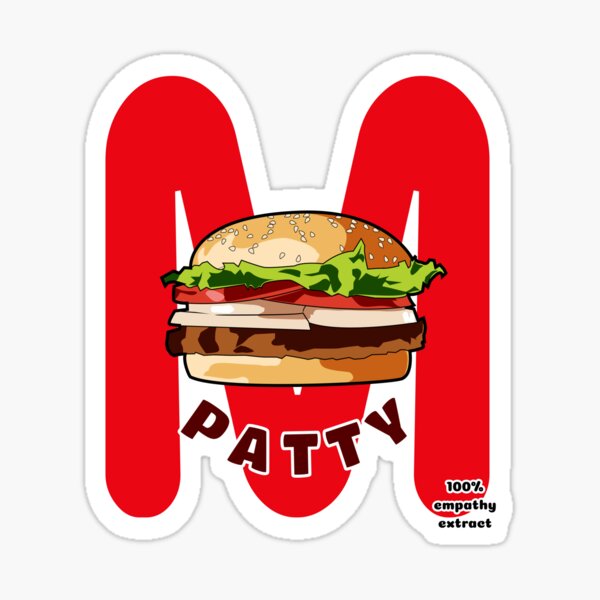 "M-PATTY" Sticker by susmawand | Redbubble
