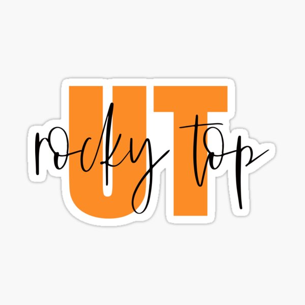 "ROCKY TOP, UTK " Sticker for Sale by chloedyerdesign | Redbubble