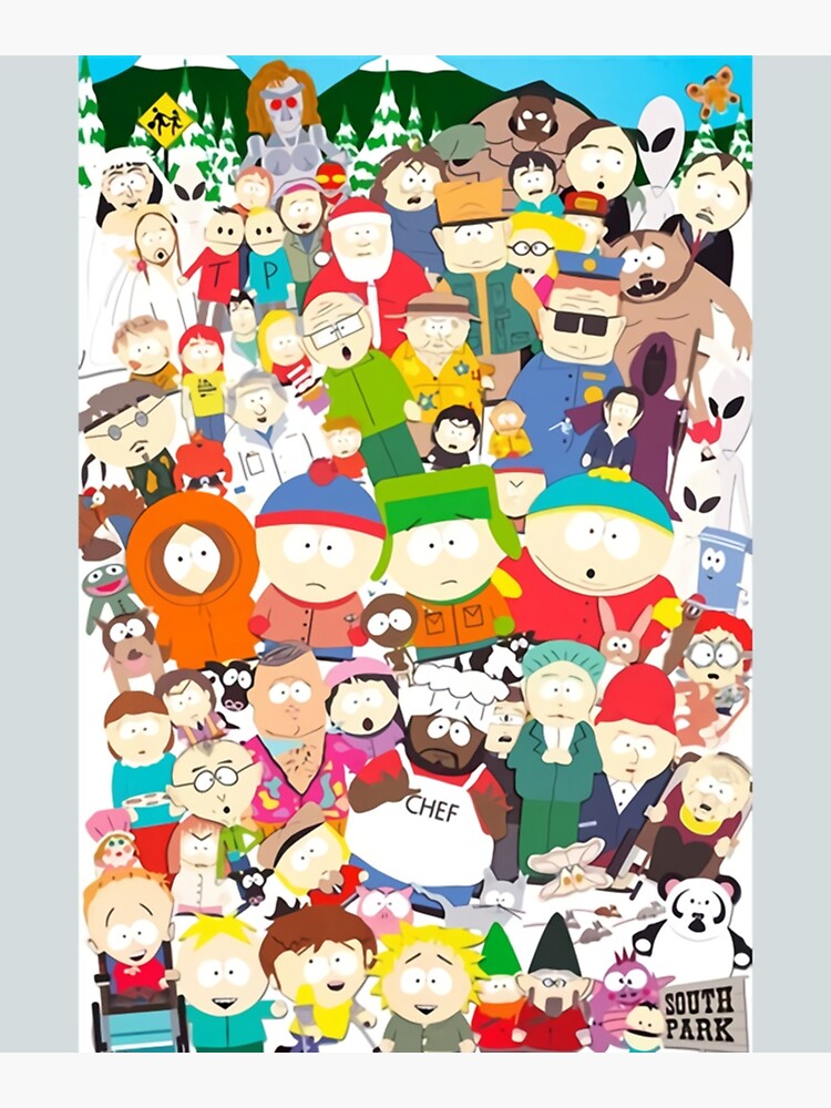 "South Park All Characters Vintage " Poster for Sale by eeSwanns ...