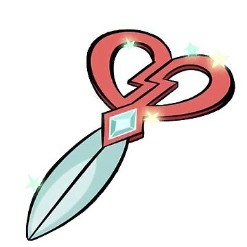 "Dimensional Scissors" Sticker for Sale by reginaelyse | Redbubble