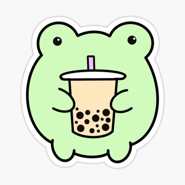 "Boba Frog" Sticker for Sale by atdiep | Redbubble