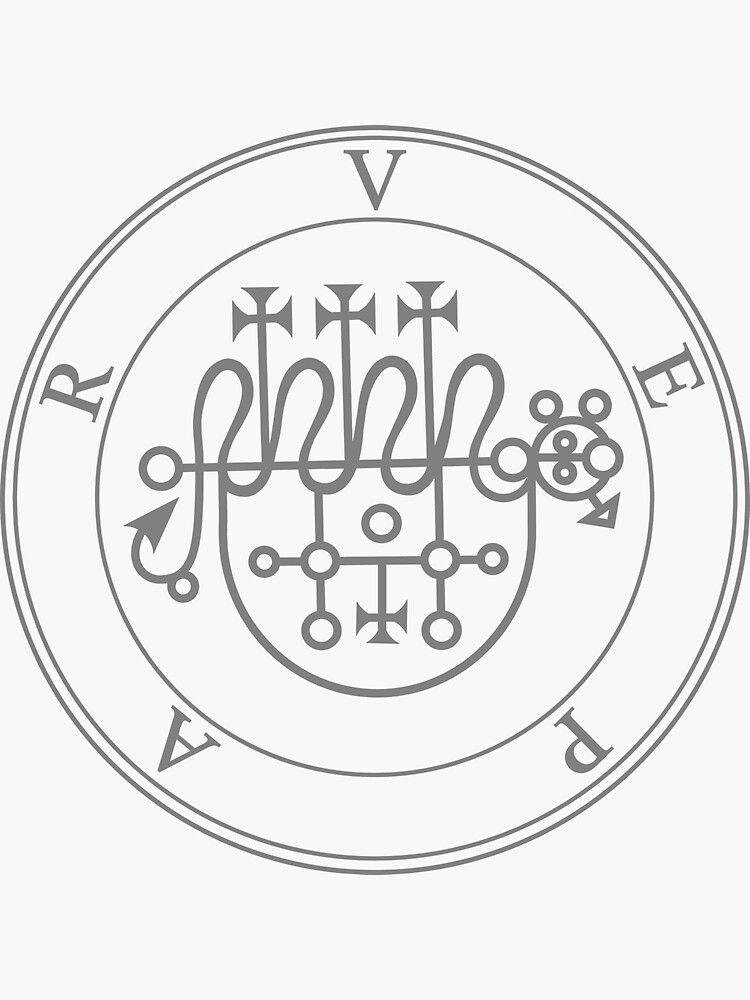 "Vepar - Goetia (grey)" Sticker by Shadow-Kingdom | Redbubble