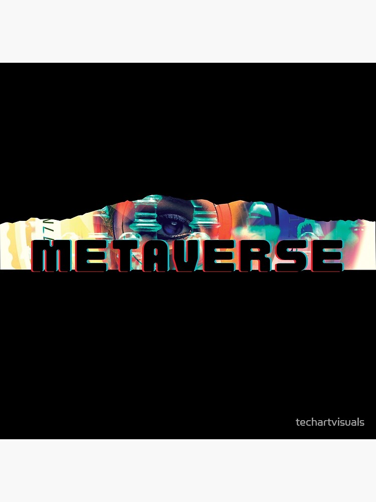 "Metaverse with futuristic backdrop " Poster for Sale by techartvisuals ...