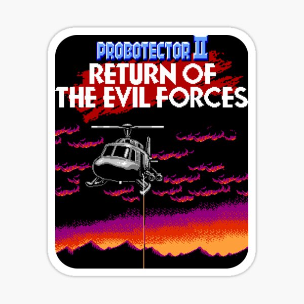 "Probotector 2 (Mega Drive Title Screen)" Sticker for Sale by ...