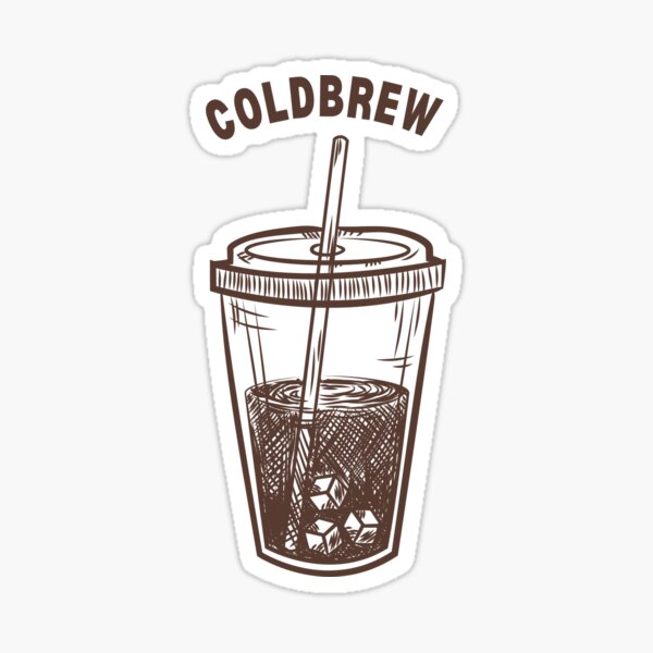 "Cold Brew" Sticker by jreiken | Redbubble