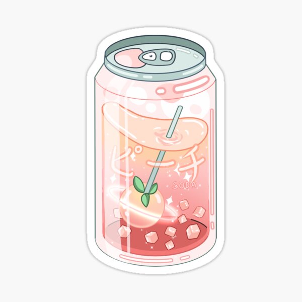 "Peach Soda" Sticker by kaaariana | Redbubble