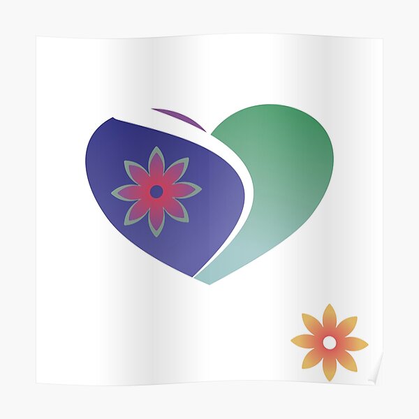 "Design for 2022 Happy Heart" Poster by wdanalab | Redbubble