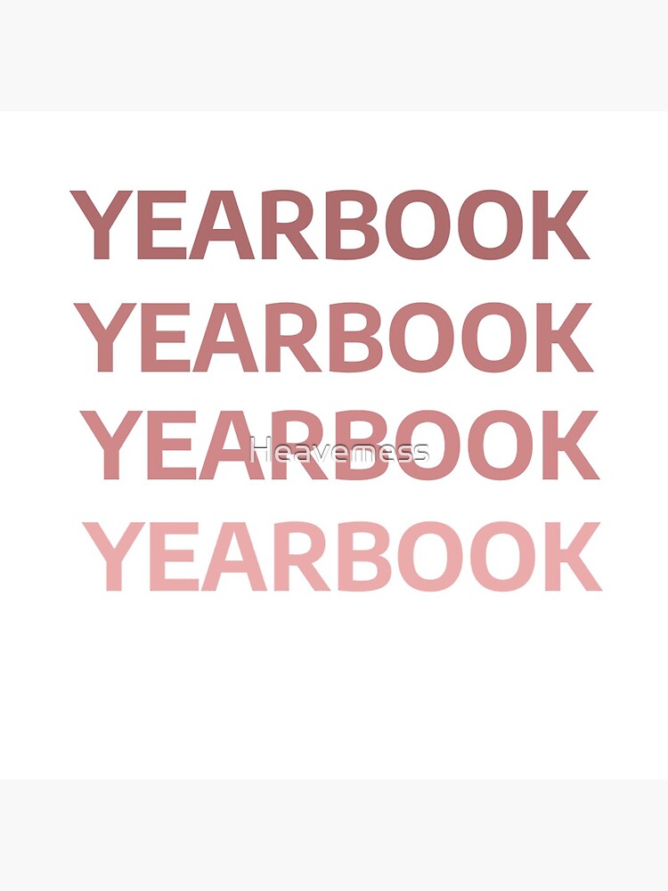 "Yearbook Pink" Sticker by Heavemess | Redbubble