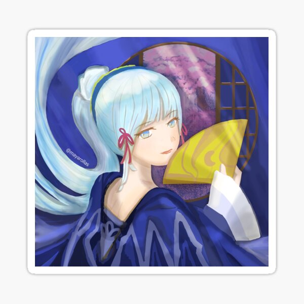 "Kamisato Ayaka Genshin Impact Merch High Quality" Sticker for Sale by ...