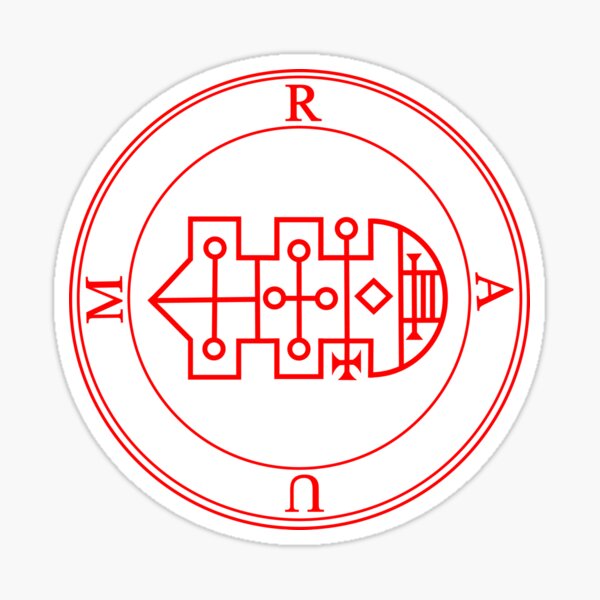 "Raum - Goetia (red)" Sticker for Sale by Shadow-Kingdom | Redbubble