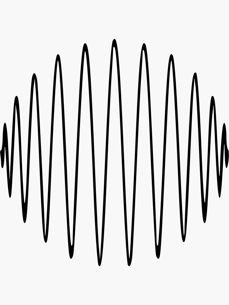 "Sound Waves" Sticker for Sale by VisionOne | Redbubble