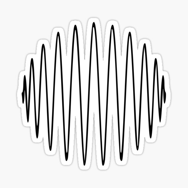 "Sound Waves" Sticker for Sale by VisionOne | Redbubble