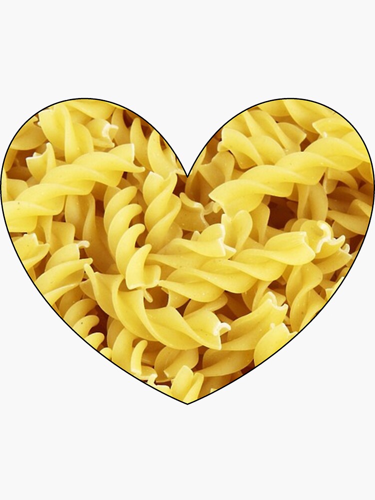 "Pasta Heart" Sticker by Kcardone | Redbubble