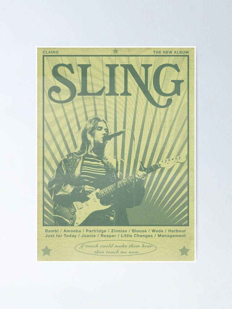 "Clairo Sling Retro Album Concert" Poster for Sale by lgsketches ...