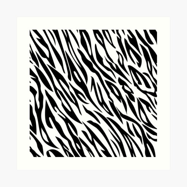 "Zebra Print, Minimal ,simple and beautiful Zebra print" Art Print by ...