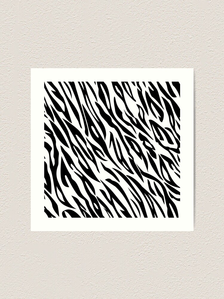 "Zebra Print, Minimal ,simple and beautiful Zebra print" Art Print by ...