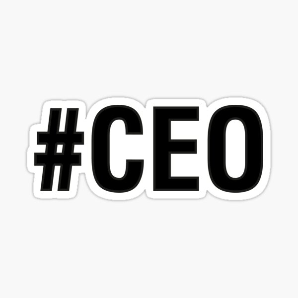"#CEO" Sticker by screators | Redbubble