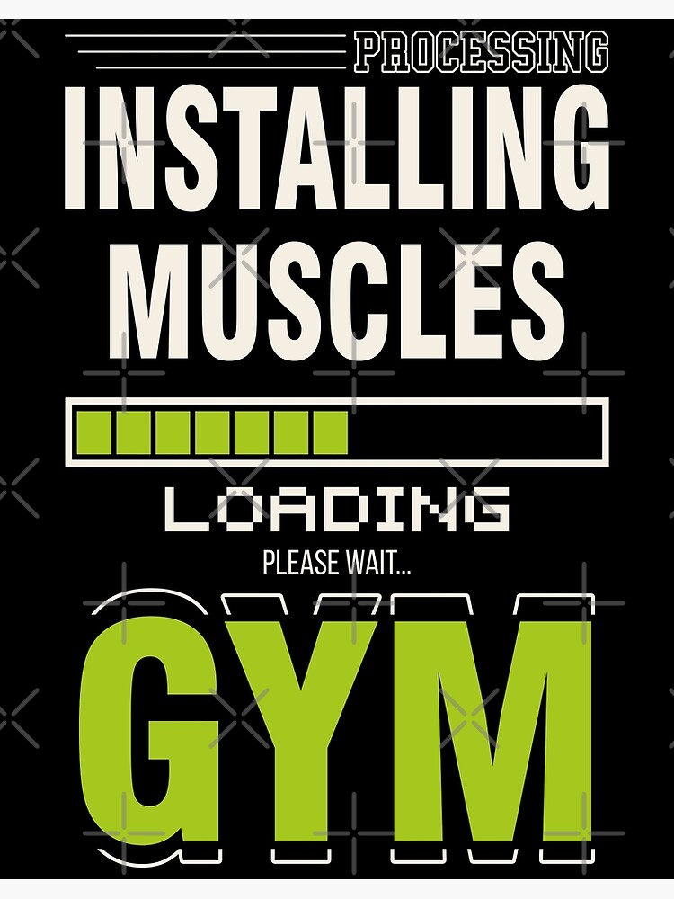 "Installing muscles funny quote for men and women to start the gym ...