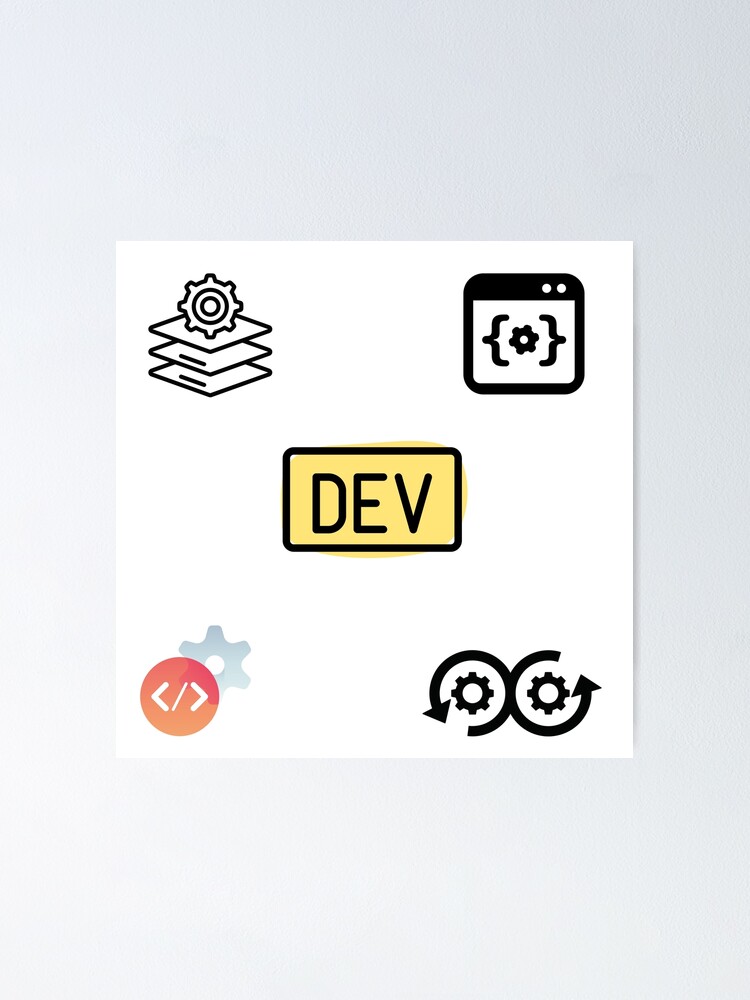 "Dev pack" Poster for Sale by meudya | Redbubble