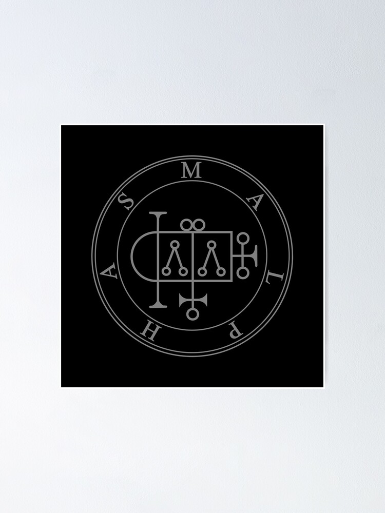 "Malphas - Goetia (grey)" Poster by Shadow-Kingdom | Redbubble