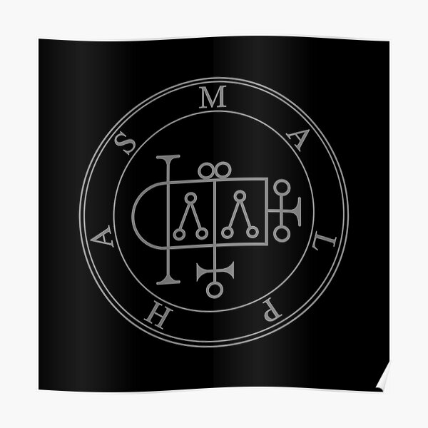 "Malphas - Goetia (grey)" Poster by Shadow-Kingdom | Redbubble