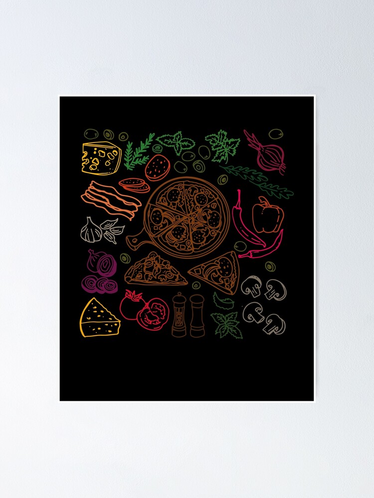 " pizza bolis" Poster for Sale by Viral Pixels | Redbubble