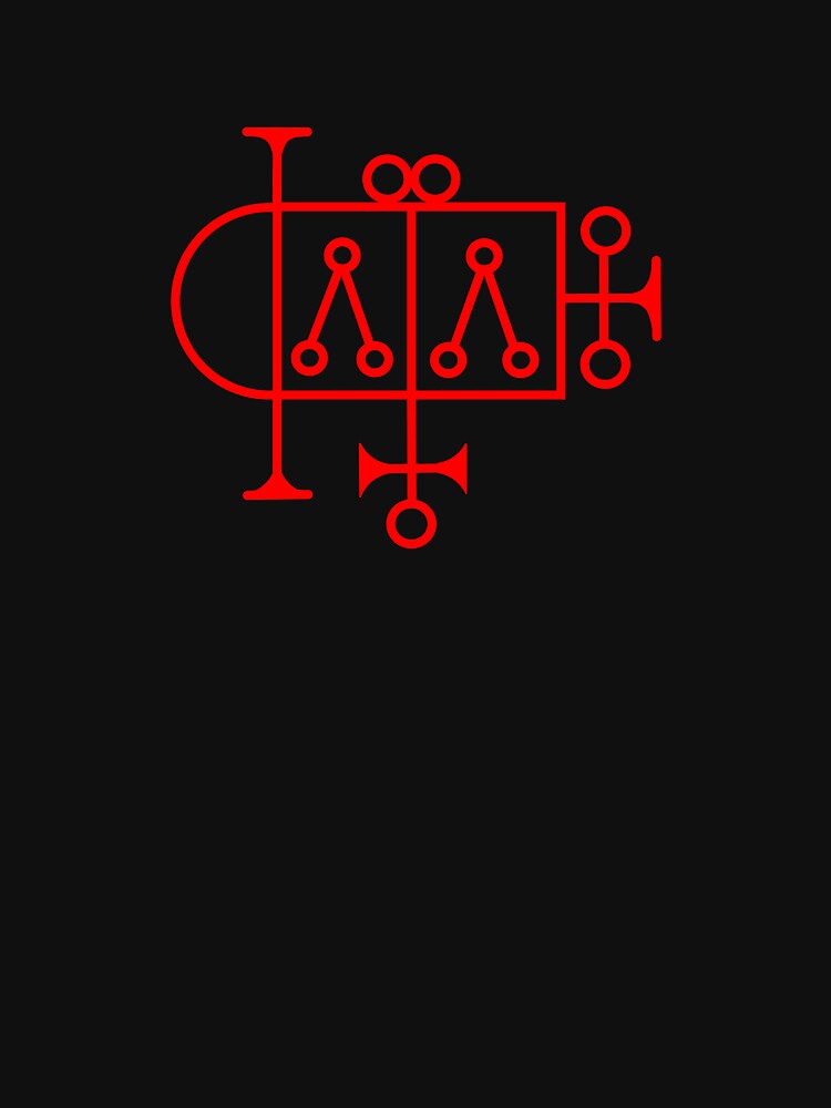 "Malphas - Goetia (uncircled / red)" T-shirt by Shadow-Kingdom | Redbubble