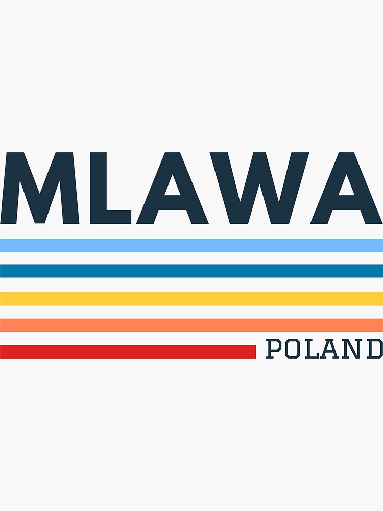 "Mlawa Poland" Sticker for Sale by europelines | Redbubble