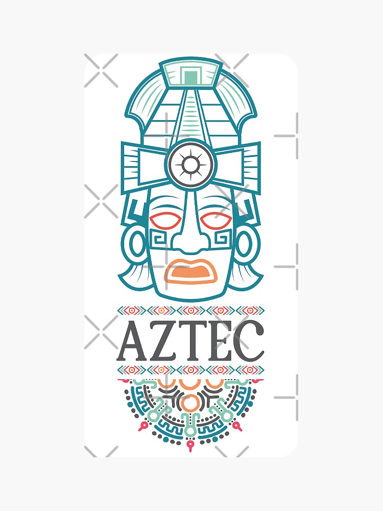 "Aztec Mexico" Sticker for Sale by TrikoCool | Redbubble
