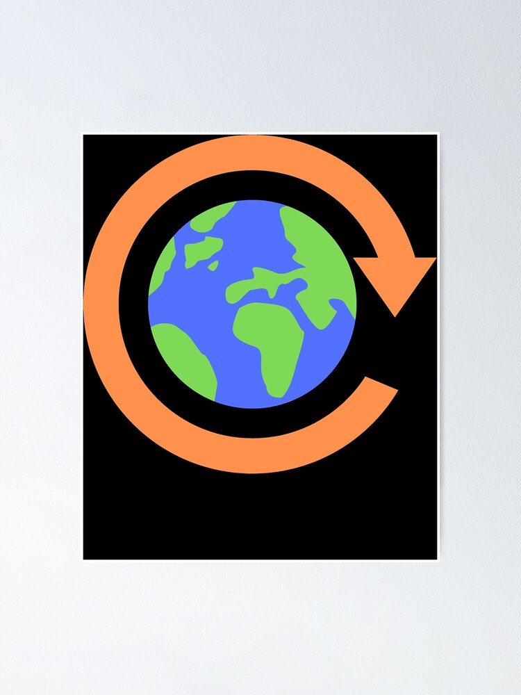 Póster «Mapa al revés Impresionante primer día Mapa del mundo al revés ...