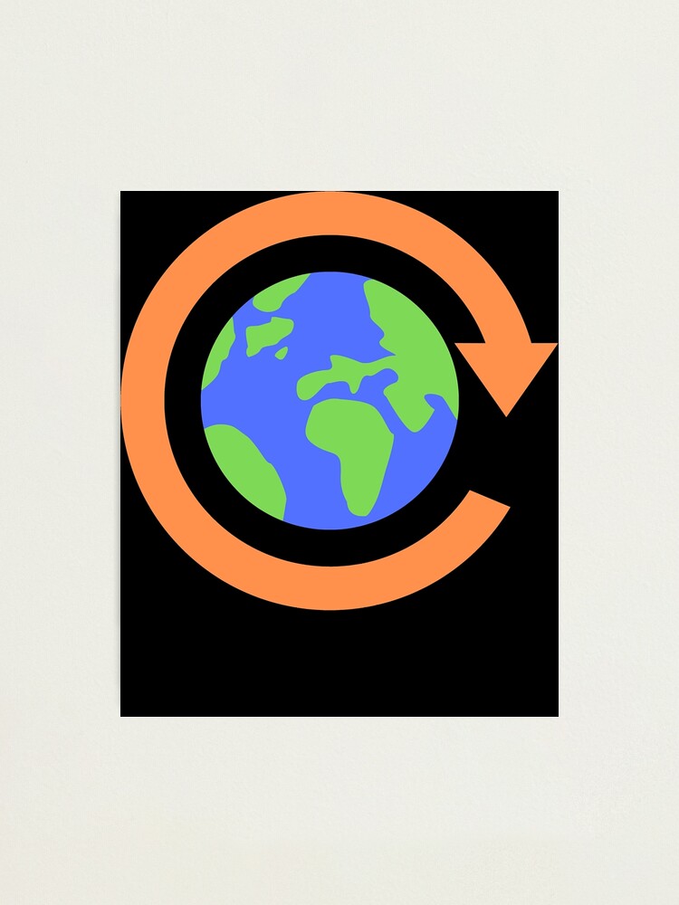 Lámina fotográfica «Mapa al revés Impresionante primer día Mapa del ...