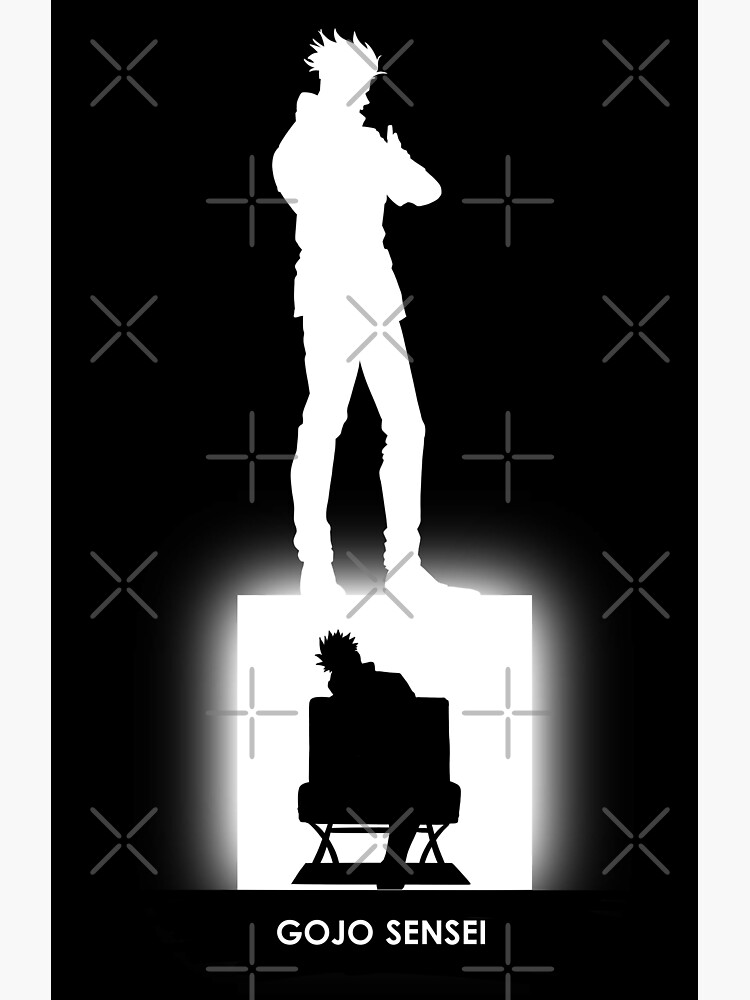 "Gojo Sensei" Poster for Sale by Artsilhouette | Redbubble