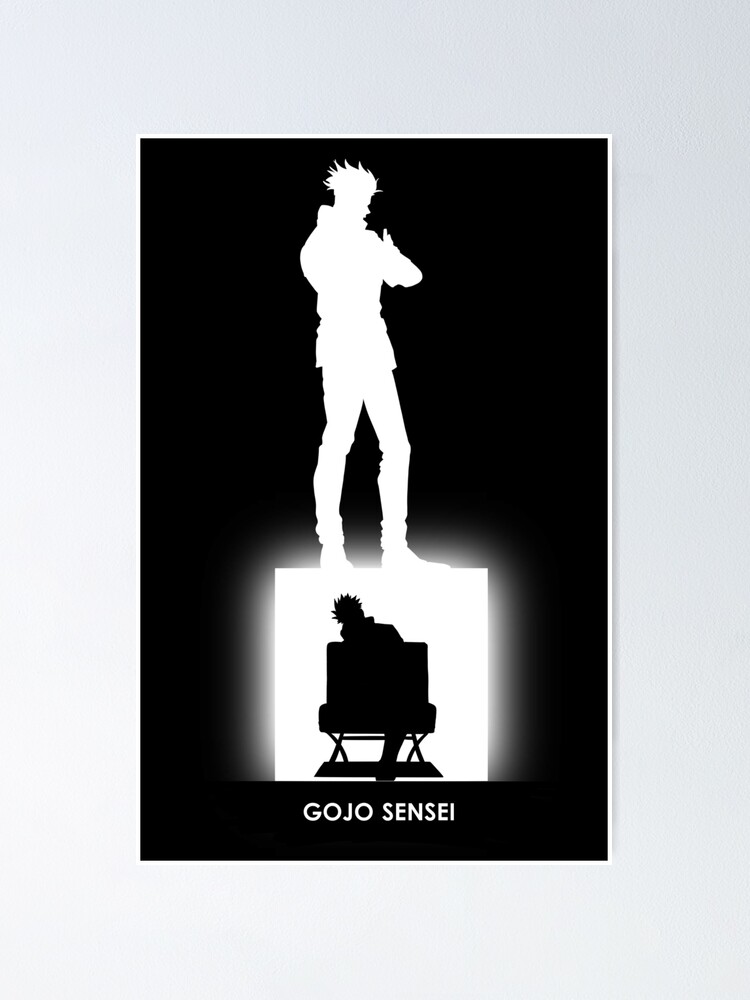 "Gojo Sensei" Poster for Sale by Artsilhouette | Redbubble