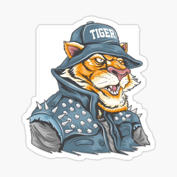 "tiger gangstar" Sticker for Sale by balaknow | Redbubble