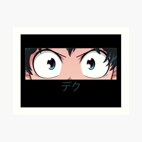 "Deku Izuku Midoriya Eyes" Art Print for Sale by AnimeVision | Redbubble